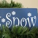 Let It Snow Primitive Wood Sign, Seasonal Wooden Primitive Signs for ...