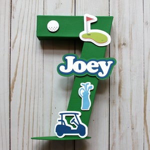 Golf Numbers, Number 1 Golf Theme, Hole in One Birthday, Hole in One ...