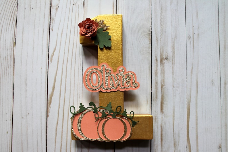 ONE First Birthday Pumpkin Numbers, Our Little Pumpkin First Birthday ...