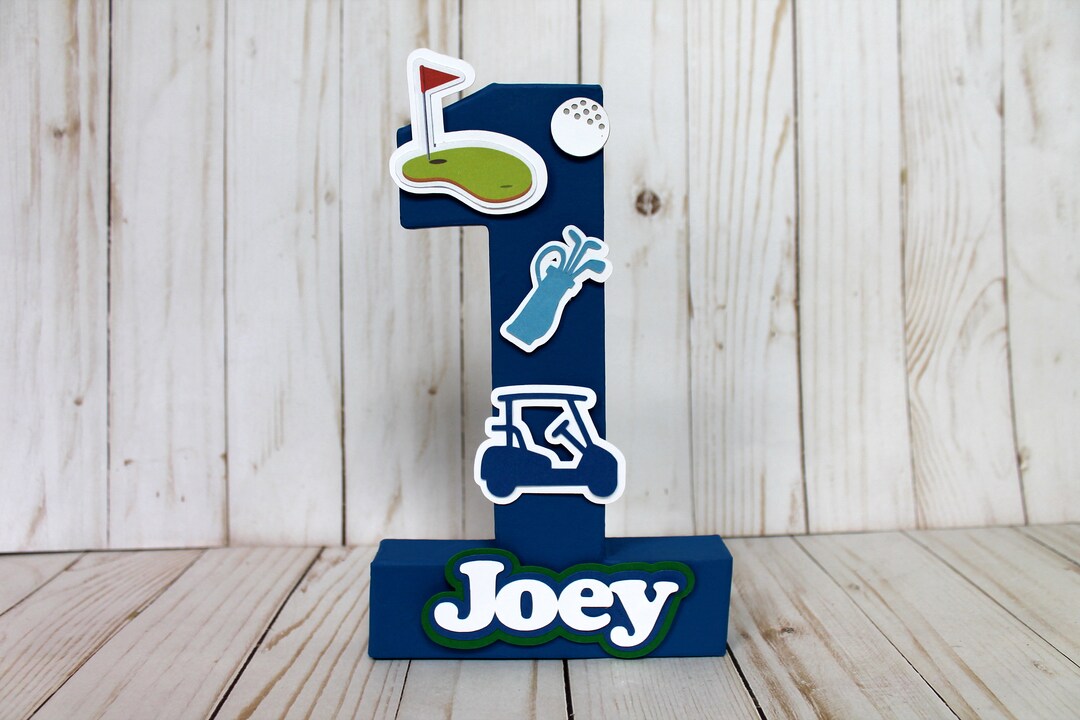Golf Numbers, Number 1 Golf Theme, Hole in One Birthday, Hole in One ...