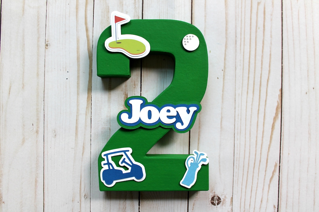 Golf Numbers, Number 1 Golf Theme, Hole in One Birthday, Hole in One ...