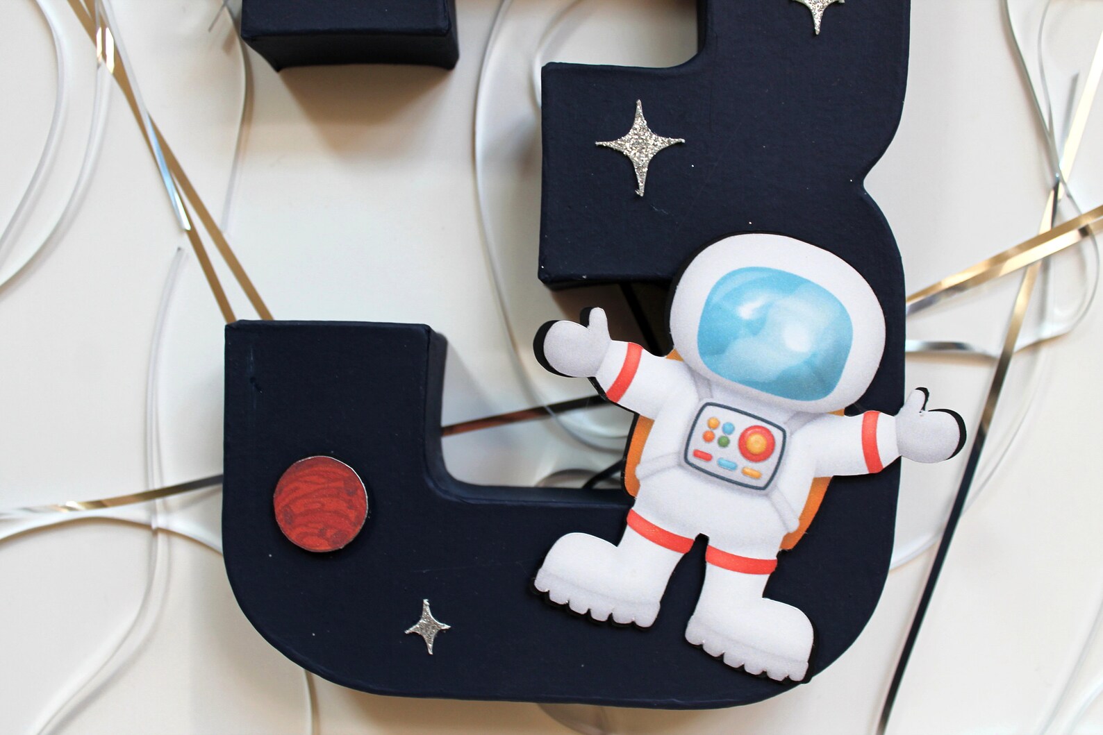 Outer Space Numbers Outer Space Birthday Decor Astronaut - Etsy
