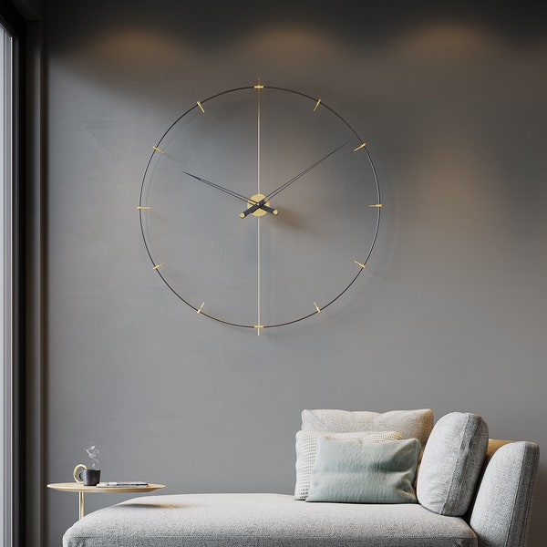 32 Rotating Gears Wall Clock. Industrial Wall Clock. Large Steampunk ...