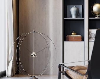 Table Clocks Modern, Wood Table Clocks, Clock on Stand, Unique Table ...