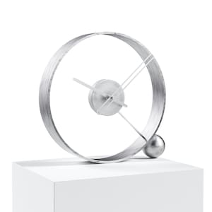 Modern Wood Table Clock: Minimalist Gold Accent Clock - Etsy