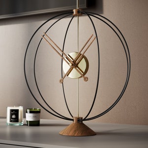Table Clocks Modern, Wood Table Clocks, Clock on Stand, Unique Table ...