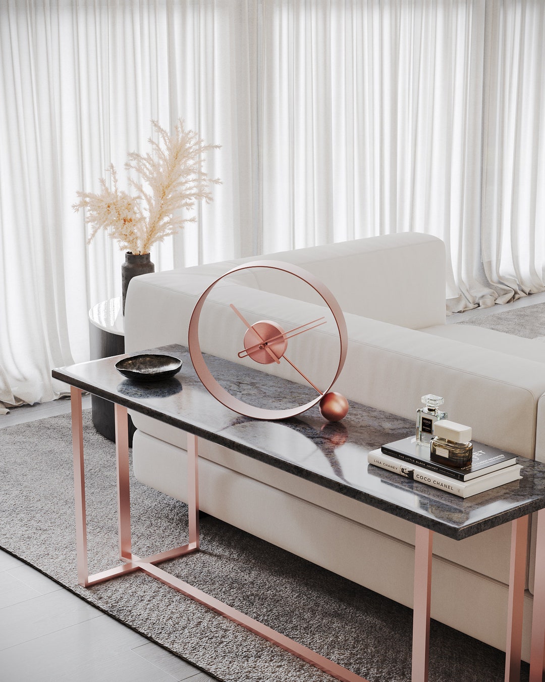 Modern Wooden Table Clock – Minimalist Design for Elegant Desk, Office ...