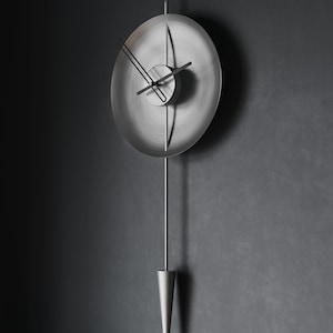 Large Modern Pendulum Wall Clock: Brushed Gold Finish - Etsy