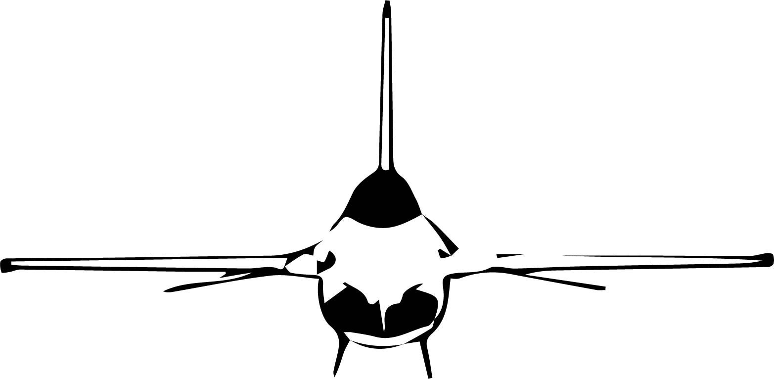 SVG DWG DXF F16 Fighting Falcon Jet Fighter Cut File for Use With Cnc ...