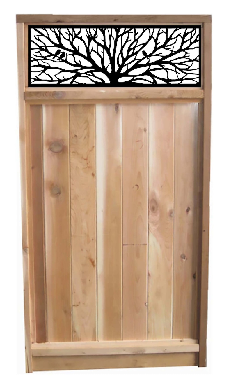 SVG DWG Dxf Cut File Fence Topper Gate Panel Birds in Bush Us - Etsy ...