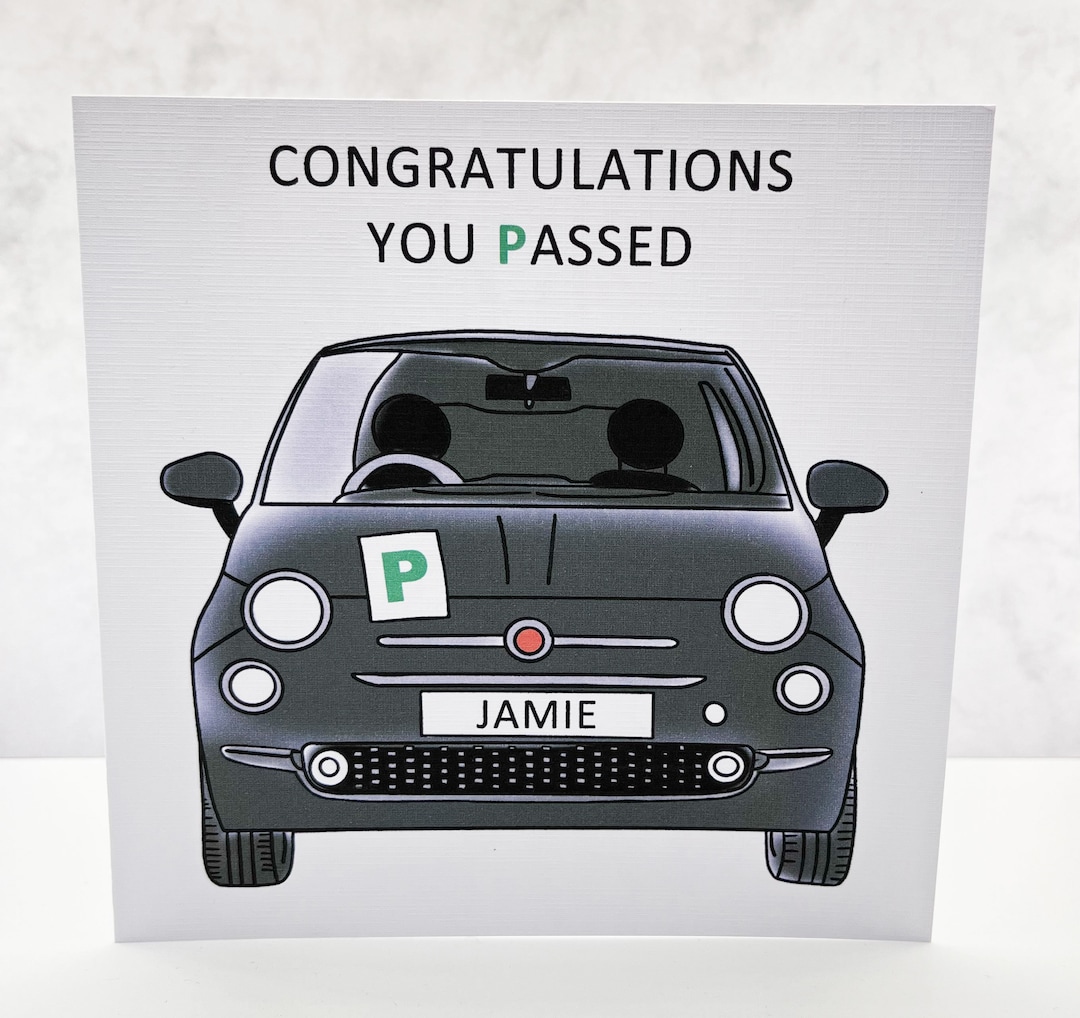 Personalised Passed Driving Test Card, You Passed Your Driving Test ...
