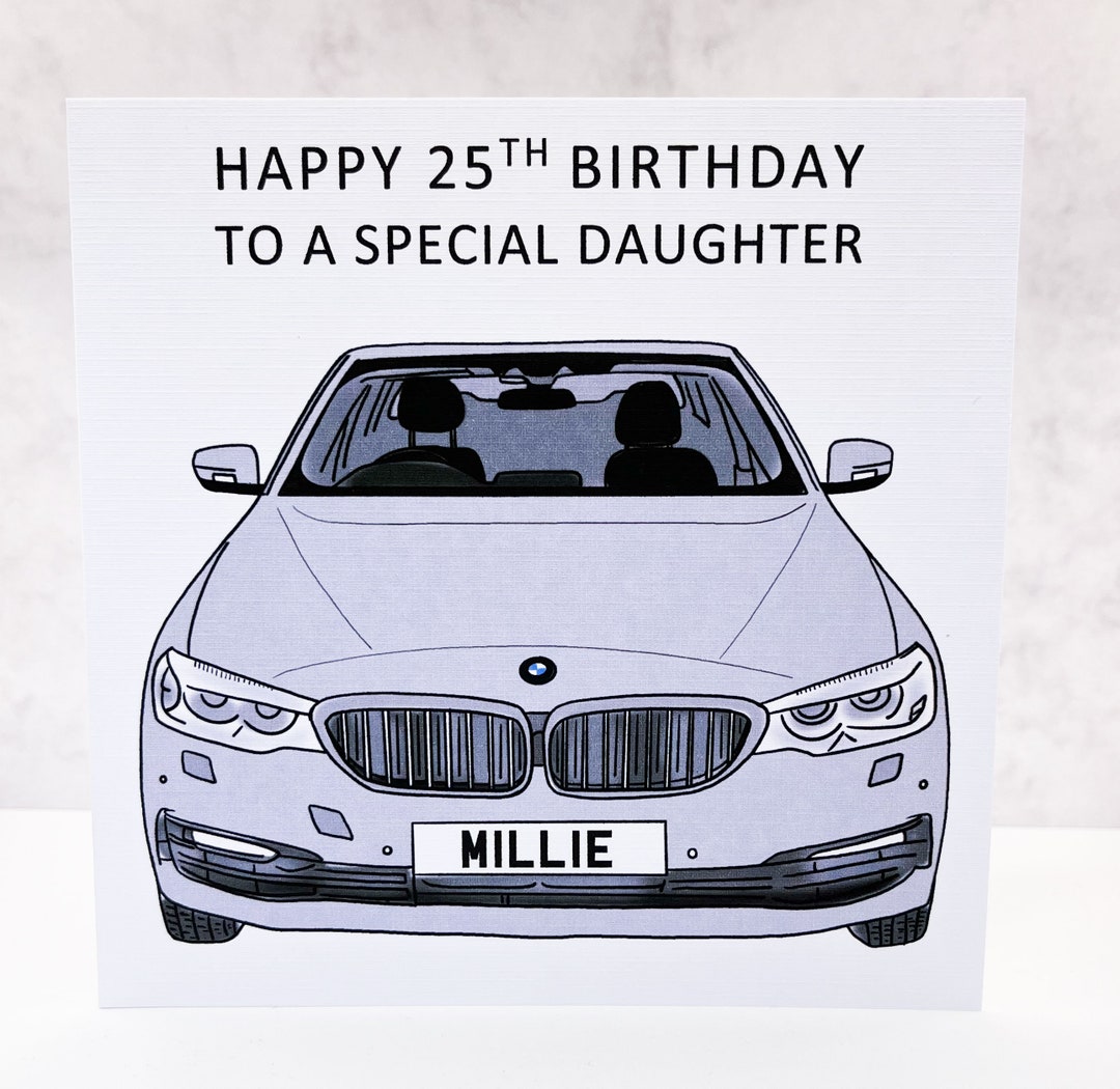 Personalised BMW Birthday Card Personalised Car Birthday Card - Etsy