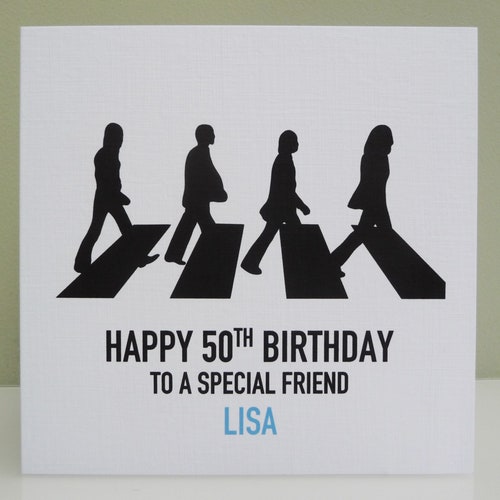 The Beatles happy Birthday Card - Etsy
