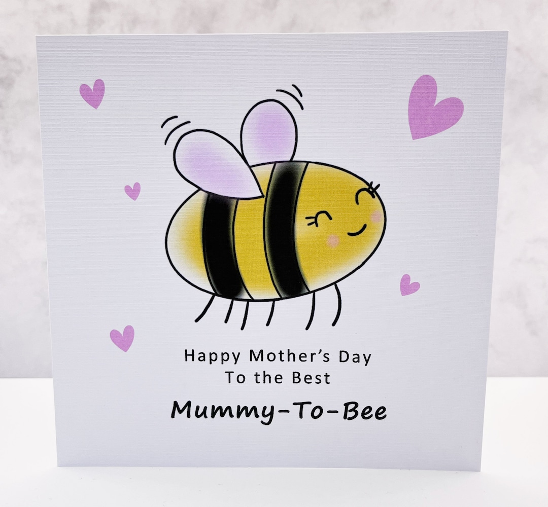 Mother's Day Card, Mummy-to-bee Mothers Day Card, Cute Little Bee - Etsy