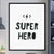 Superhero Rules, Superhero Wall Art, Superhero Nursery Art, Superhero ...