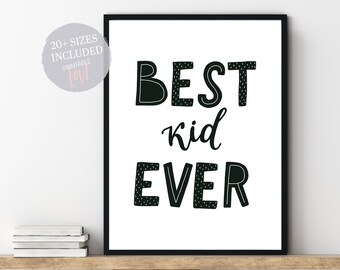 Kids Wall Art Best Kids Ever Nursery Decor/ Kids Wall Art/ - Etsy