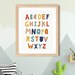 Color Alphabet Print Alphabet Poster ABC Wall Art and Chart - Etsy