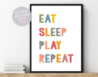 Eat Sleep Play - Etsy