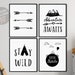 Set of 4: Adventure Nursery Printables, Adventure Awaits Print, Stay ...