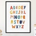 Color Alphabet Print Alphabet Poster ABC Wall Art and Chart - Etsy