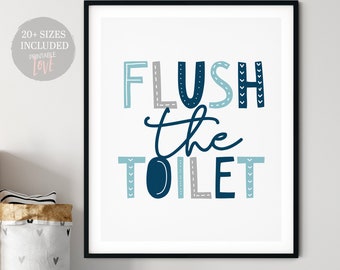 Printable Kids Toilet Signs Kids Bathroom Wall Art Kids - Etsy