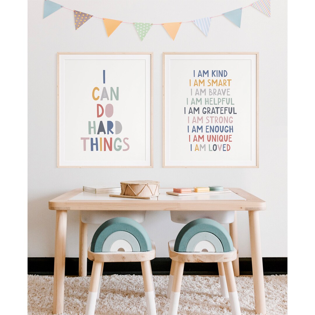 Set of 2: Positive Affirmations Printables, Calming Corner Classroom ...