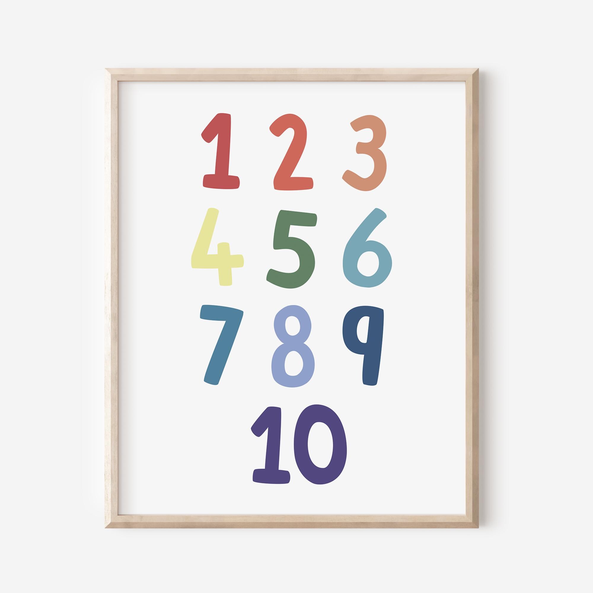 Set of 3 at Home Learning Prints, Rainbow Alphabet, Days of the Week, 1 ...
