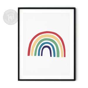 Set of 3 Prints, ABC Printable, Numbers 1-20, Rainbow Print, Alphabet ...