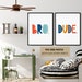 Bro Dude Printable Art, Set of 2 Brothers Printable Signs, Boys Bedroom ...