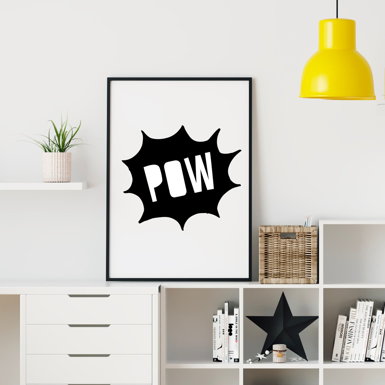 POW Printable Super Hero Print Superhero Wall Art Boys Room - Etsy
