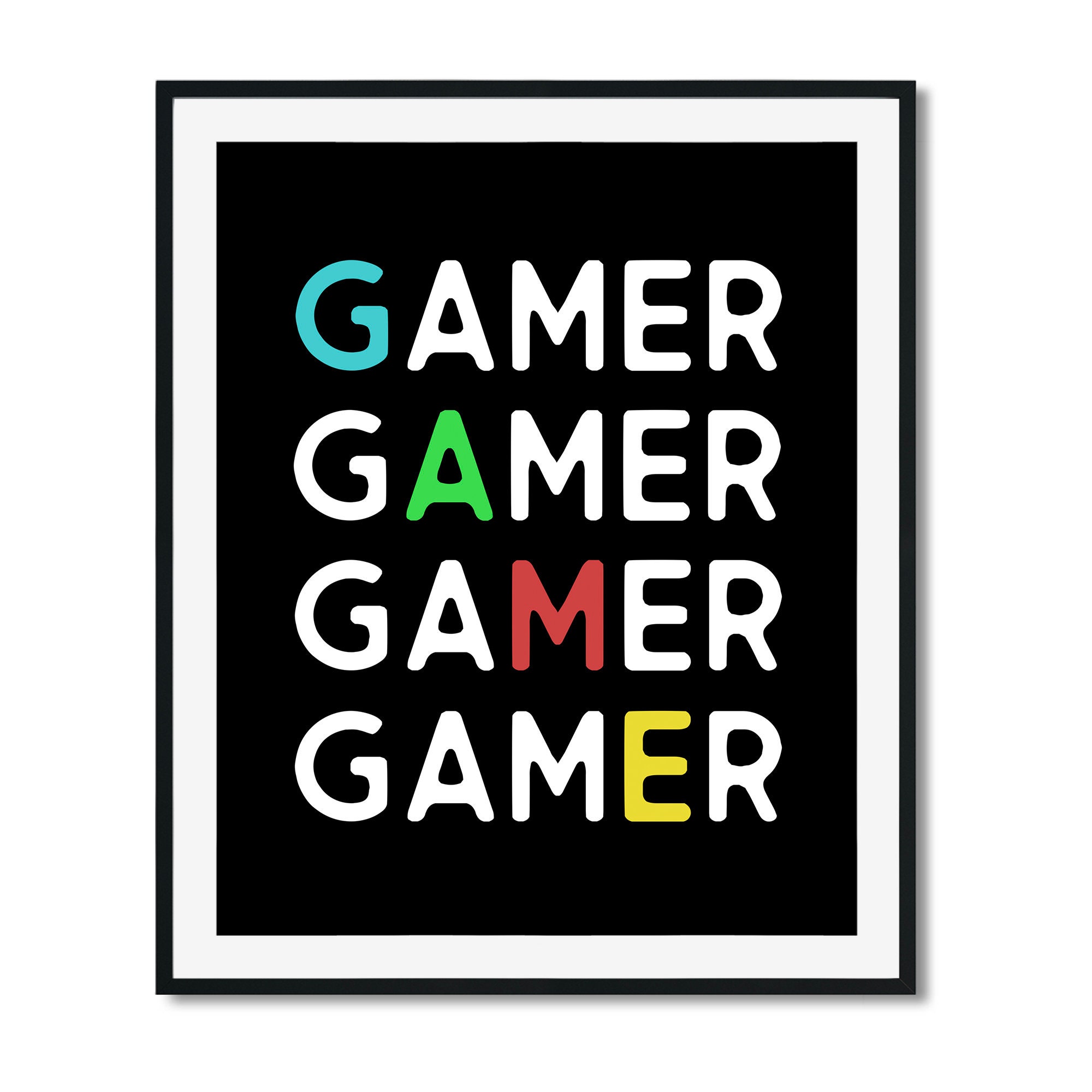 Video Gamer Printable Gamer Poster Video Game Wall Art - Etsy UK