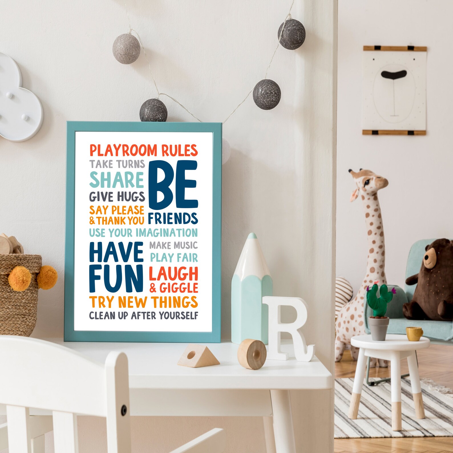 Playroom Rules Printable Playroom Rules Instant Download - Etsy