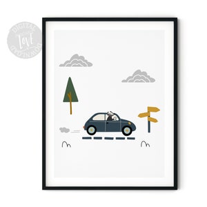 Set of 3: Transportation Printables Boys Nursery Art, Boys Room Decor ...