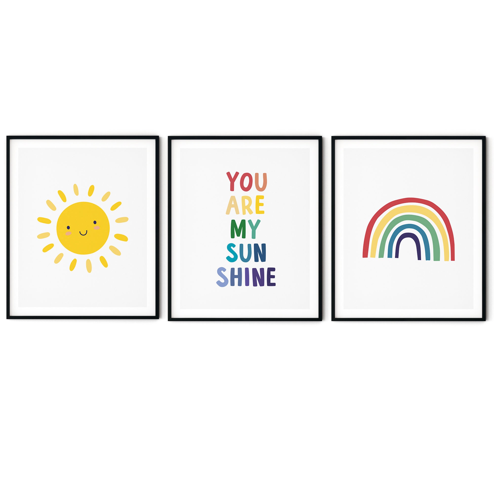 Set of 3 Prints Sunshine Print You Are My Sunshine Print | Etsy