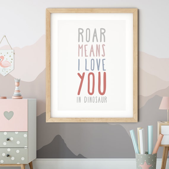 Rawr Means I Love You In Dinosaur Etsy