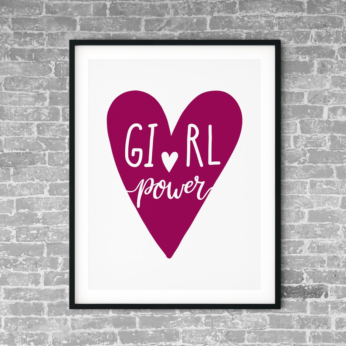 Girl Power Print, Girl Power Printable, Girls Room Decor, Girls Wall ...
