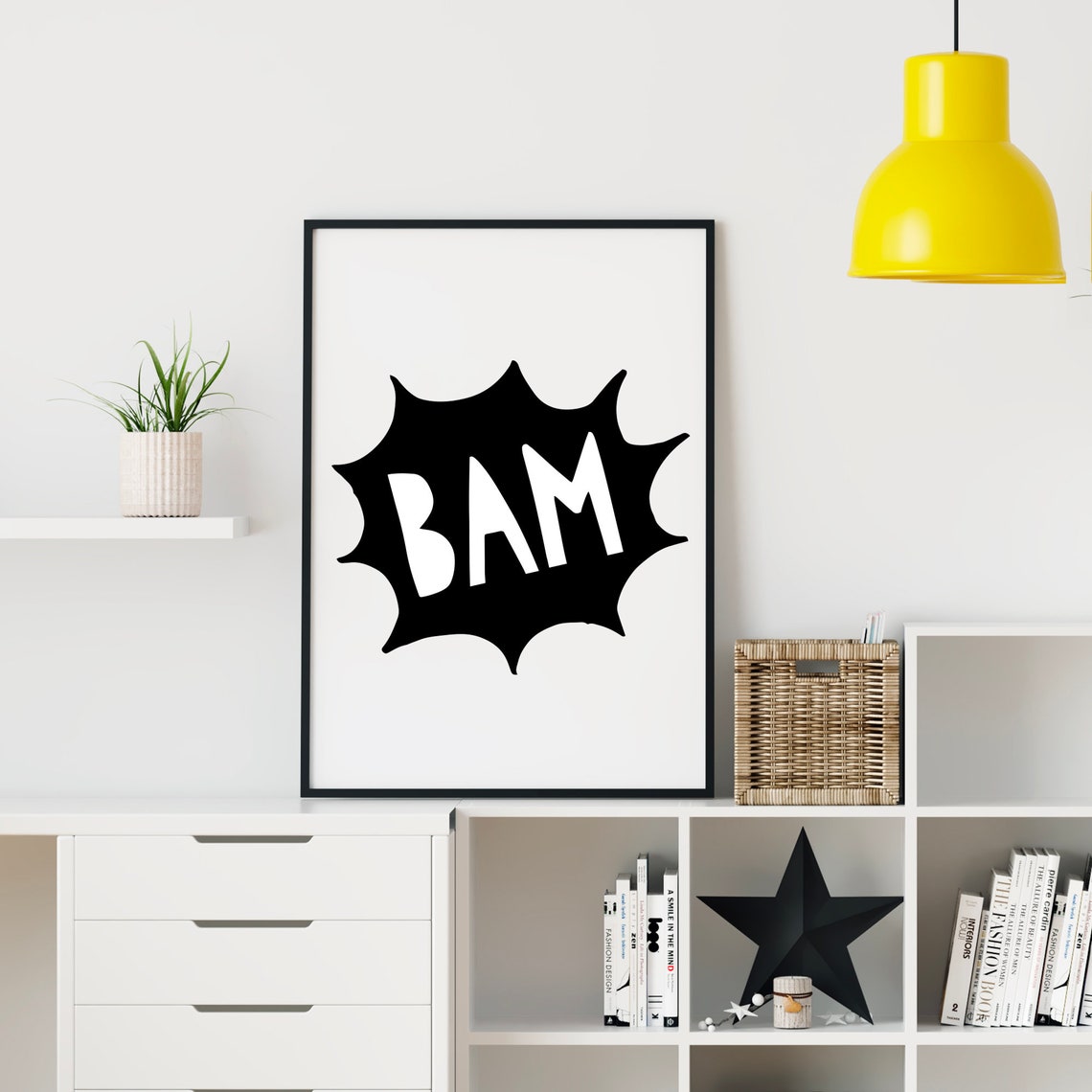 BAM Printable Superhero Decor Superhero Print Kids Room - Etsy