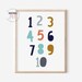 123 Numbers Print, Numbers Printable, Educational Poster, Classroom ...