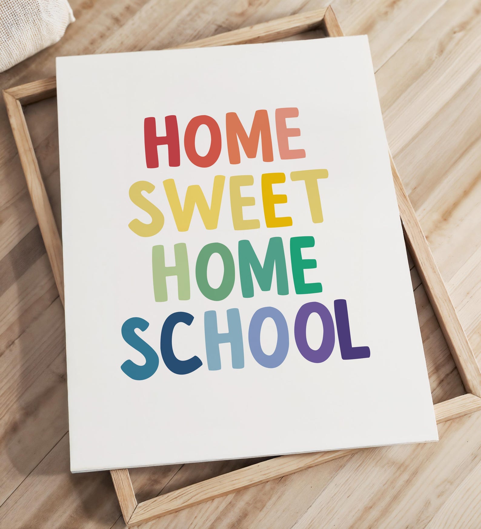 Home Sweet Homeschool Printable, Home School Print, Virtual School ...