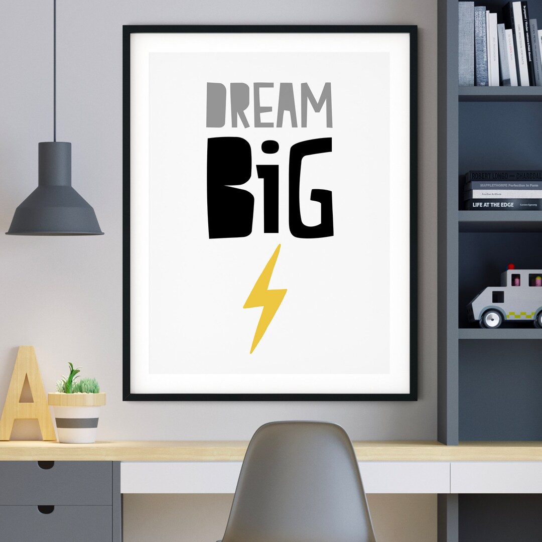 Dream Big Superhero Printable, Superhero Quotes, Dream Big Print ...