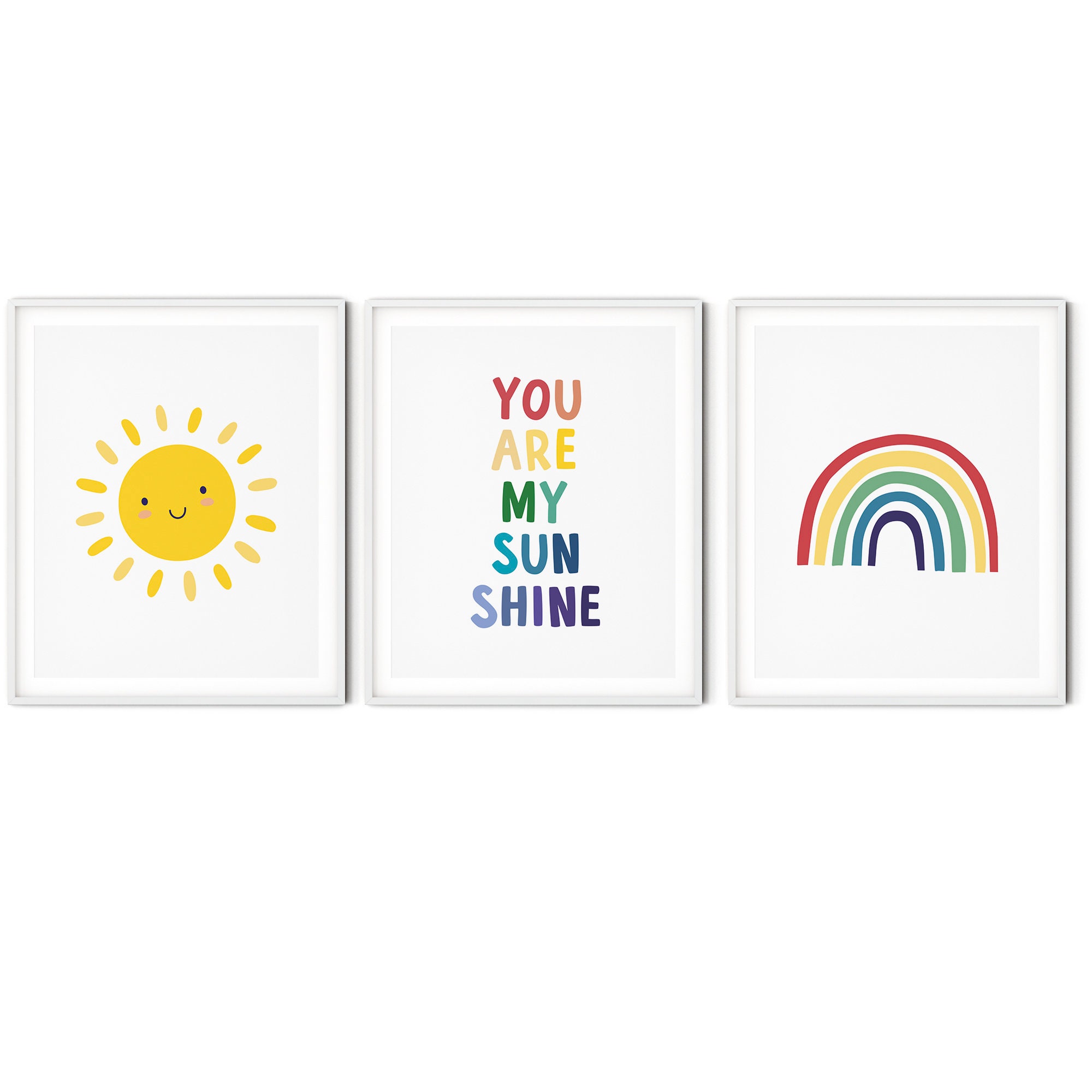 Set of 3 Prints Sunshine Print You Are My Sunshine Print | Etsy