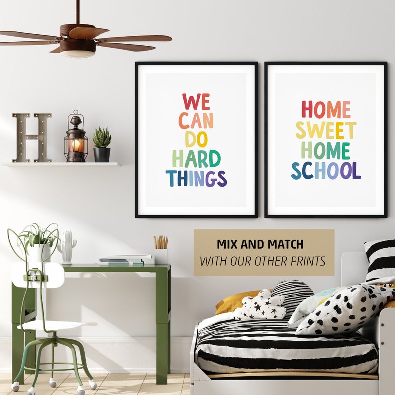Home Sweet Homeschool Printable Home School Print Virtual - Etsy
