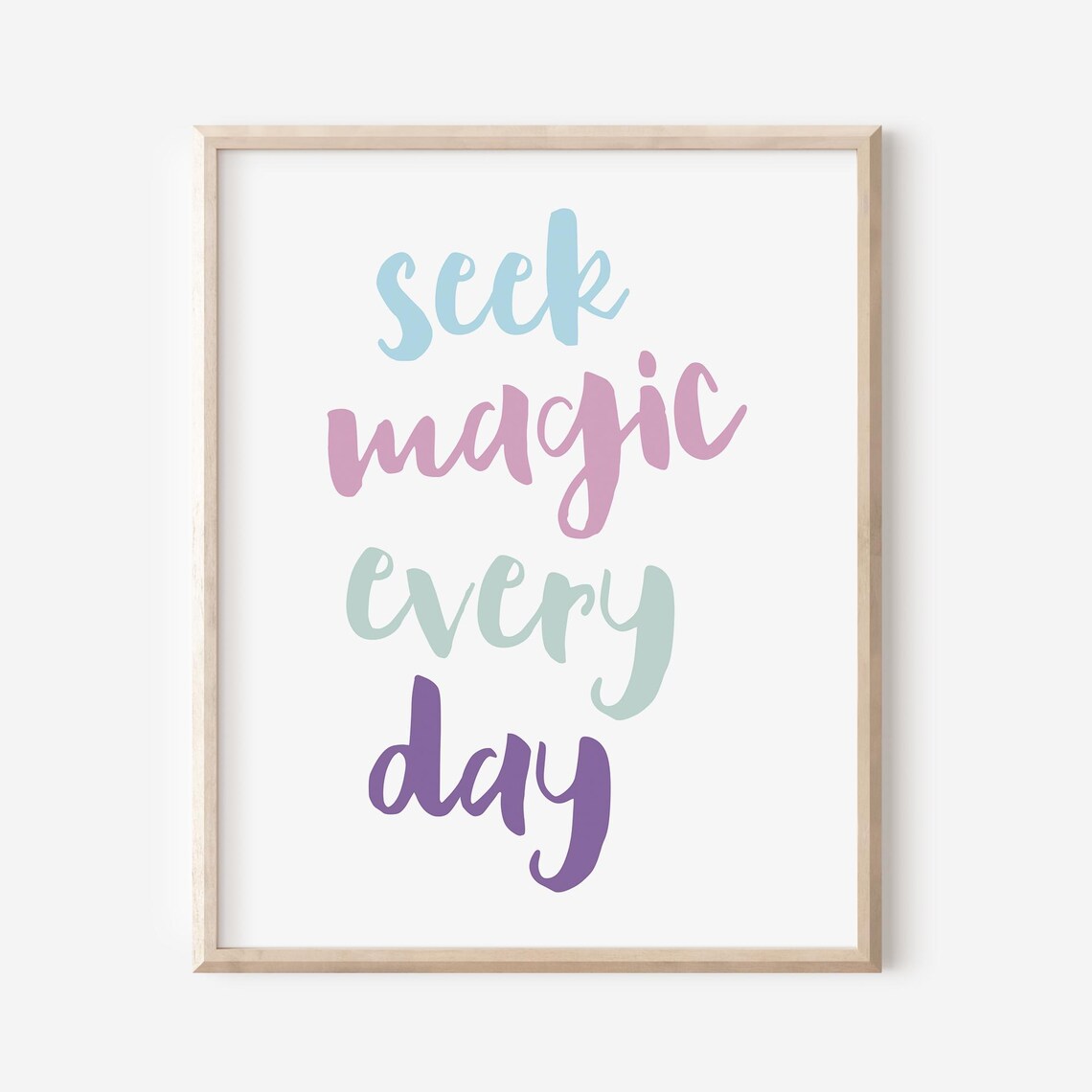 Seek Magic Everyday Mermaid Print Set of 2, Mermaid Bedroom Decor ...