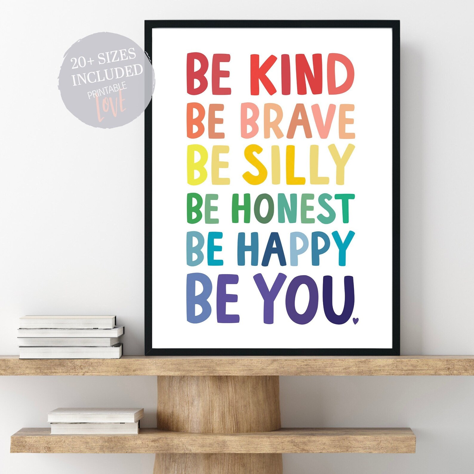 Be Kindbe Brave Be Silly Be You Printable Art Kids - Etsy