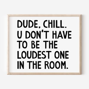 Middle High School Classroom Wall Art, Quite Time Funny Poster, Funny ...