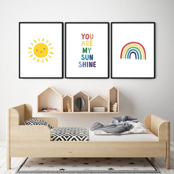Set of 3 Prints Sunshine Print You Are My Sunshine Print | Etsy