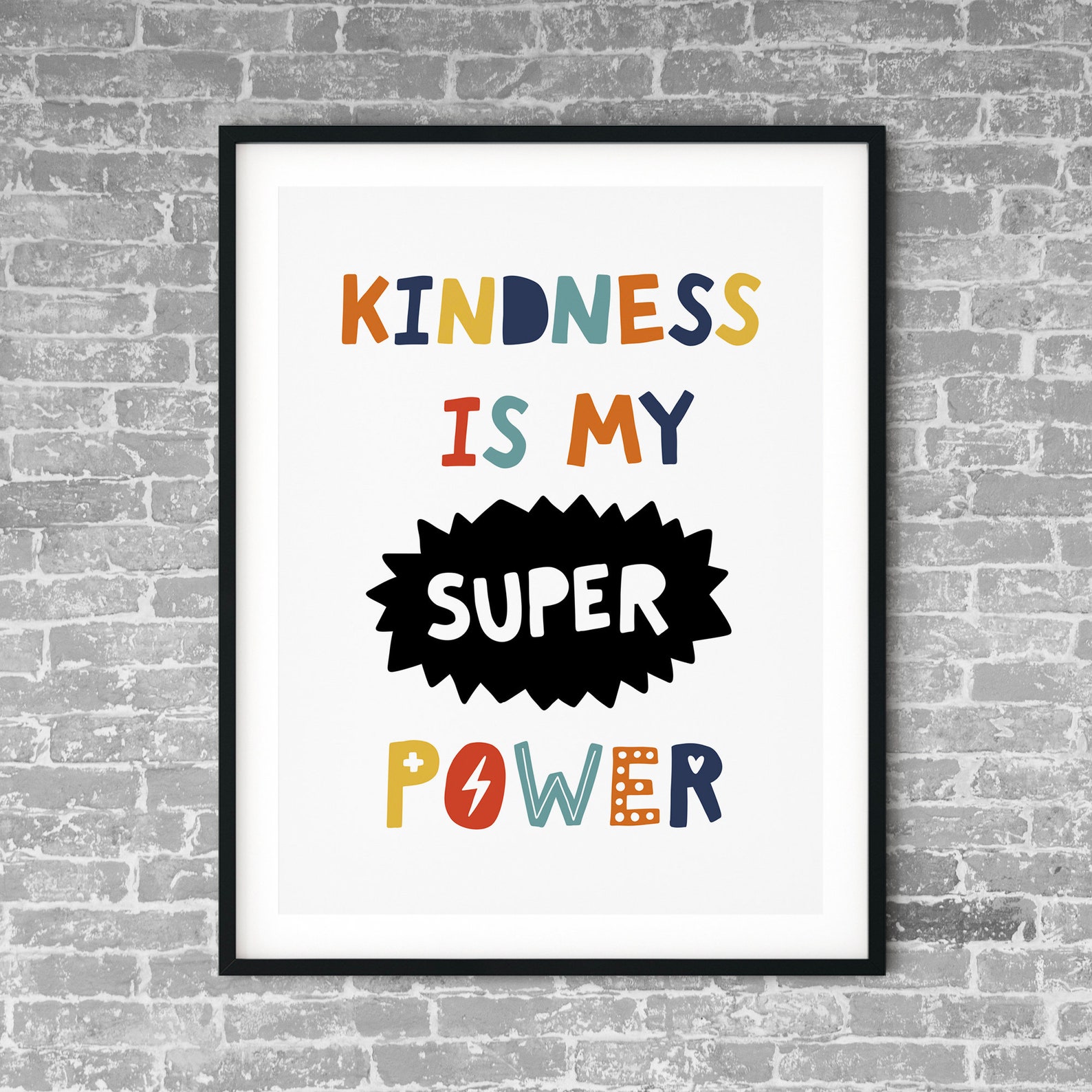 Kindness is My Super Power Print, Superhero Printable, Super Hero ...