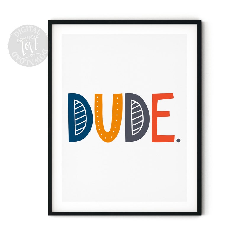 Bro Dude Printable Art Set of 2 Brothers Printable Signs - Etsy