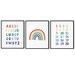 Set of 3 Prints ABC Printable Numbers 1-20 Rainbow Print - Etsy