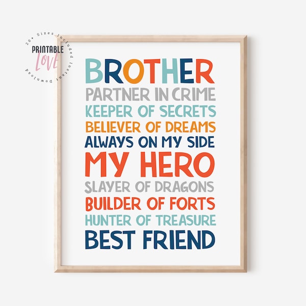 Brother Definition - Etsy